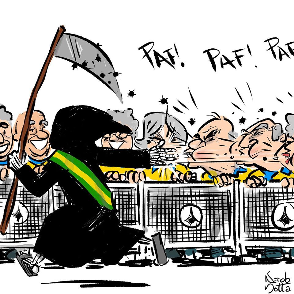 Melhores charges Bolsonaro x Covid 19