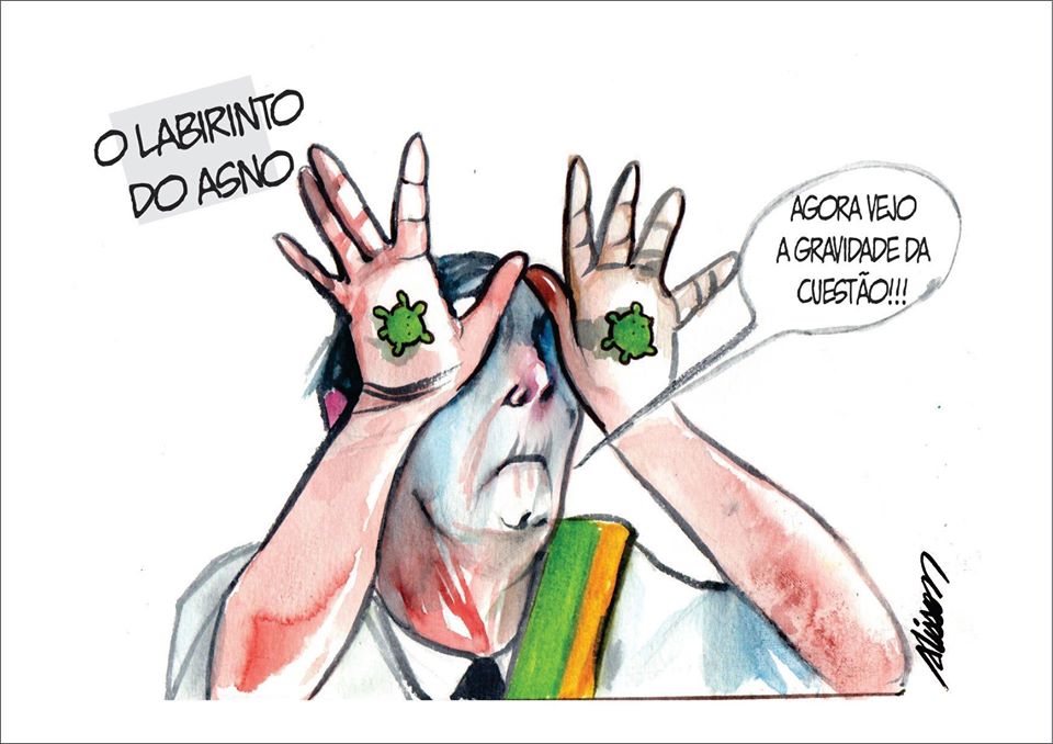 Melhores charges Bolsonaro x Covid 19
