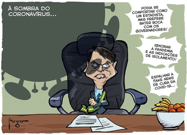 Melhores charges Bolsonaro x Covid 19
